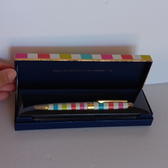 kate spade | Office | Kate Spade Candy Stripe Ballpoint Pen | Poshmark